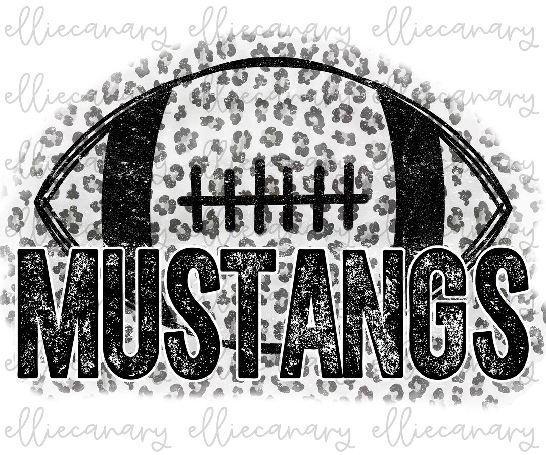 Football Mustangs PNG Sports Mom Team Spirit, Digital Download ...