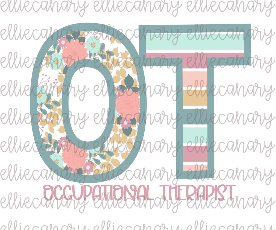 Floral OT PNG: Occupational Therapy Design (digital Download) - Etsy