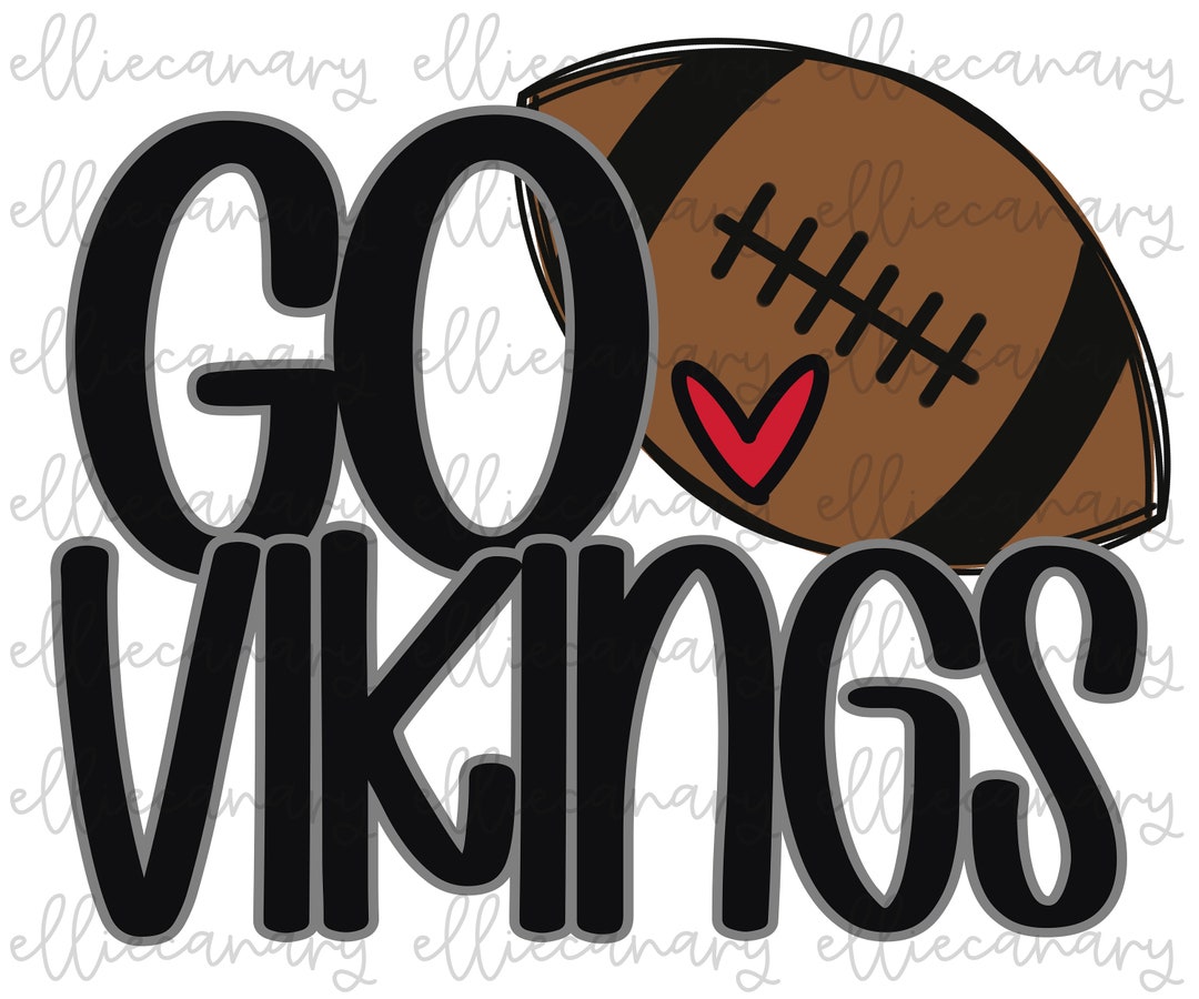 Football Go Vikings PNG Sports Team Spirit, Digital Download ...