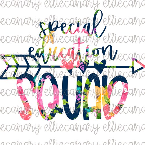 SPED Squad PNG Image Special Education Back to School Design - Etsy
