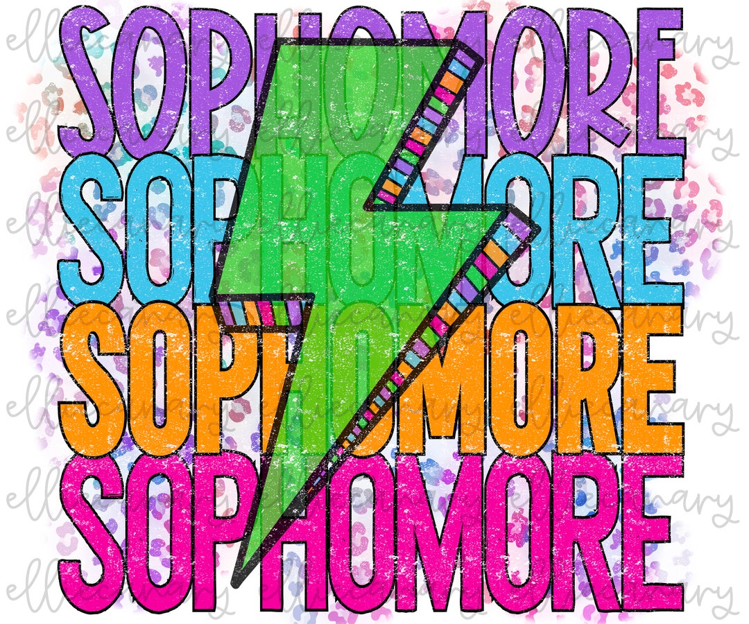 Sophomore PNG, Back to School, Elementary, Digital Download ...