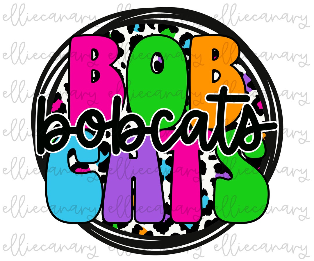 Bobcats Mascot PNG Sports Mom Team Spirit, Digital Download ...