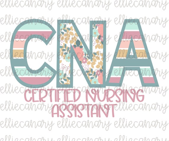 Certified Nursing Assistant PNG Nurse Digital Download | Etsy