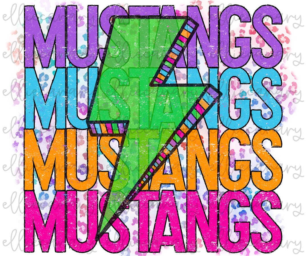 Go Mustangs PNG Sports Mom Team Spirit, Digital Download, Sublimation ...