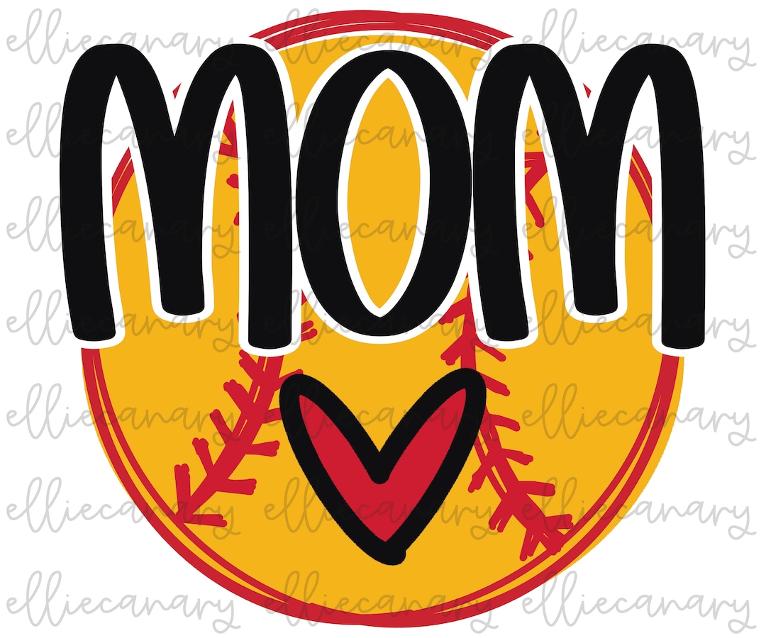 Softball Mom PNG: Sports Team Spirit Design (digital Download) - Etsy