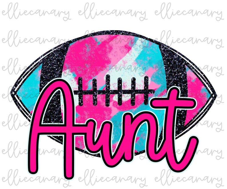 Football Aunt PNG: Mascot Team Spirit Sublimation Design (digital ...