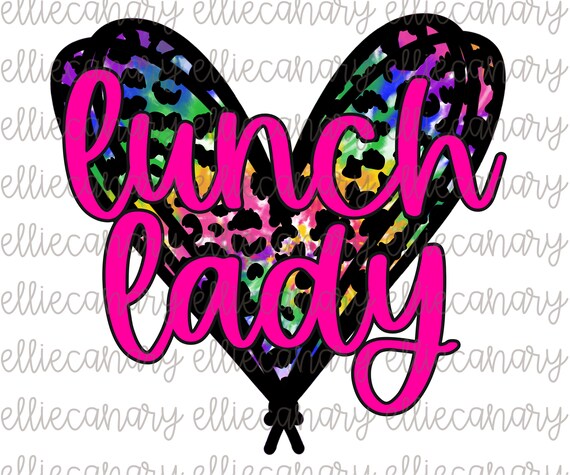 Lunch Lady PNG Back to School Elementary Digital Download | Etsy