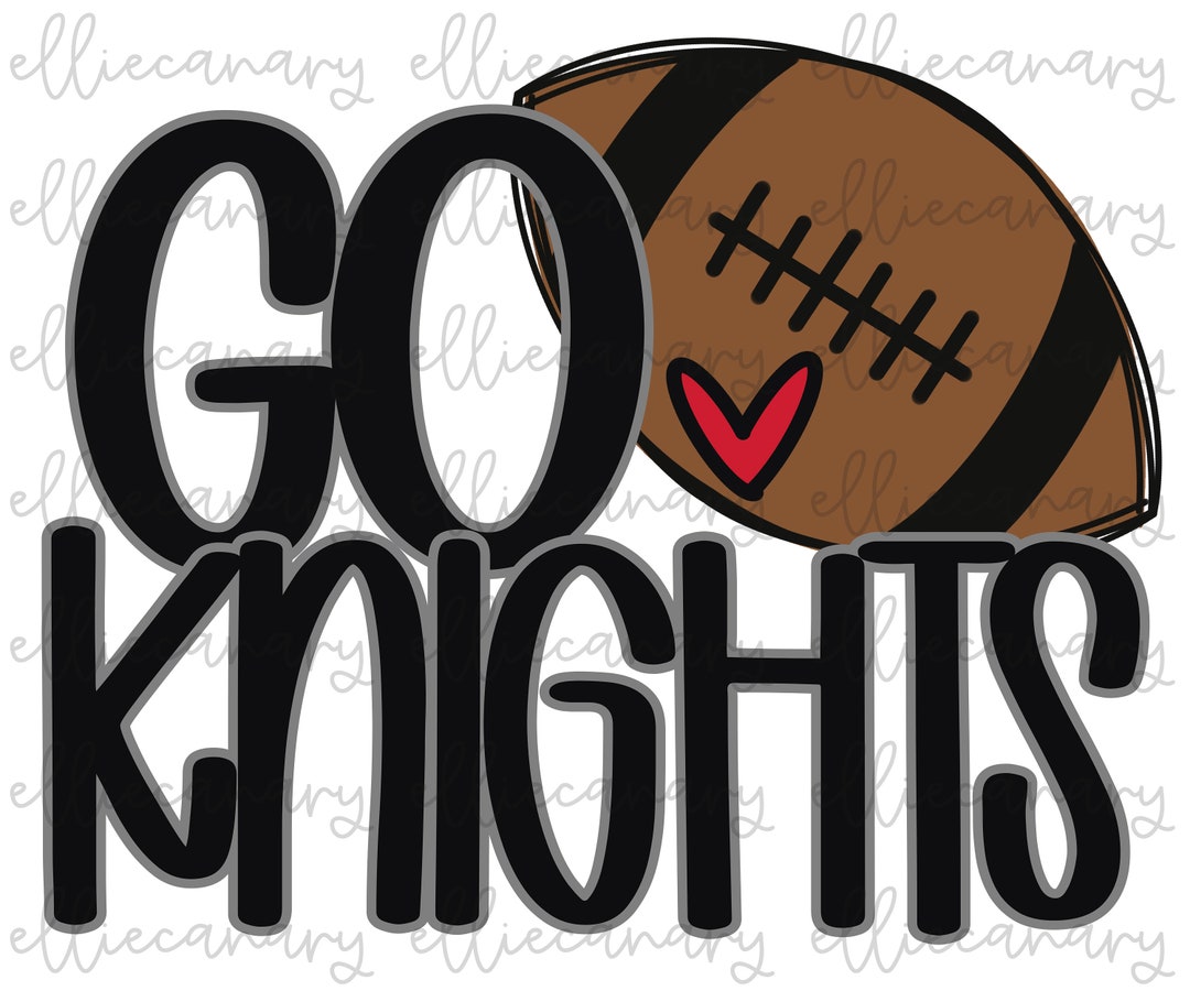 Football Go Knights PNG, Sports Team Design (digital Download) - Etsy
