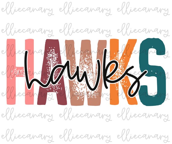 Go Hawks PNG Sports Mom Team Spirit Digital Download - Etsy