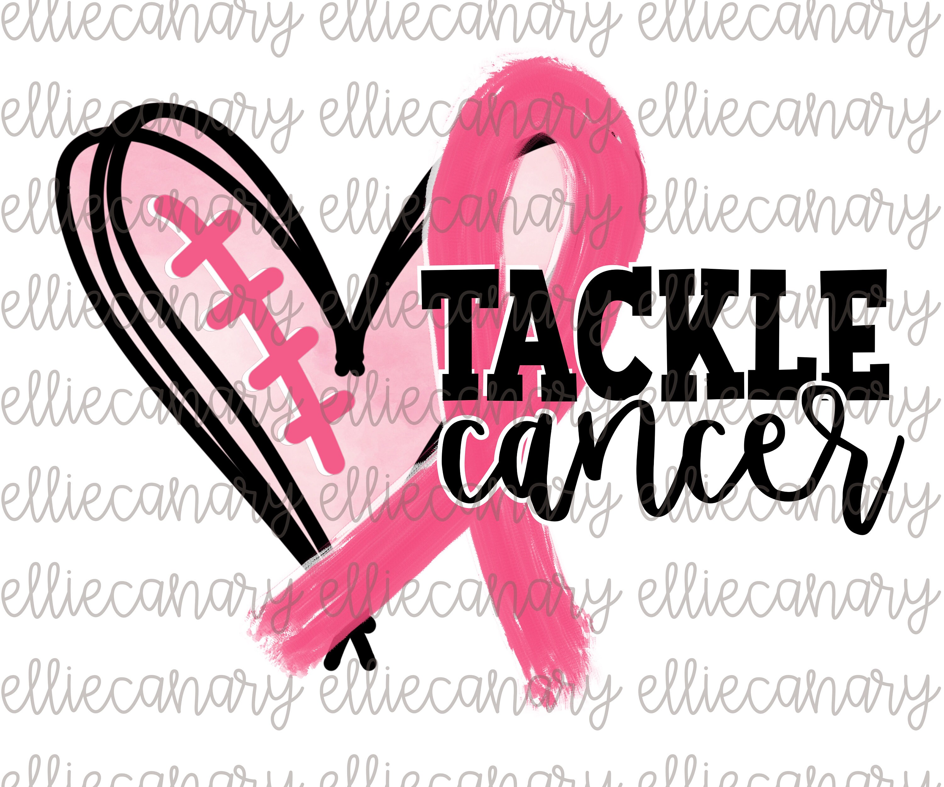 Tackle Cancer PNG Breast Cancer Awareness Digital Download | Etsy