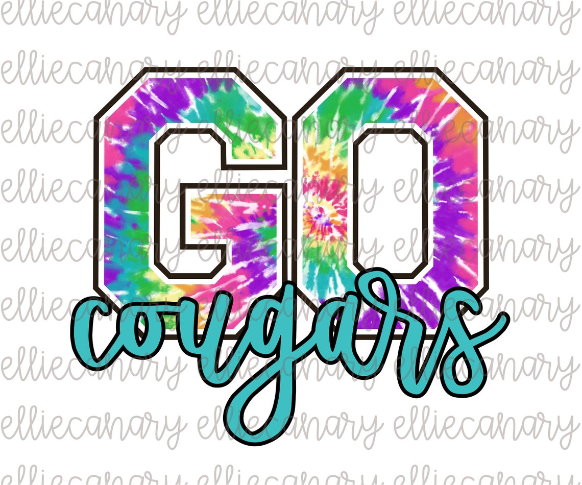 Go Cougars PNG Sports Mom Team Spirit Digital Download - Etsy