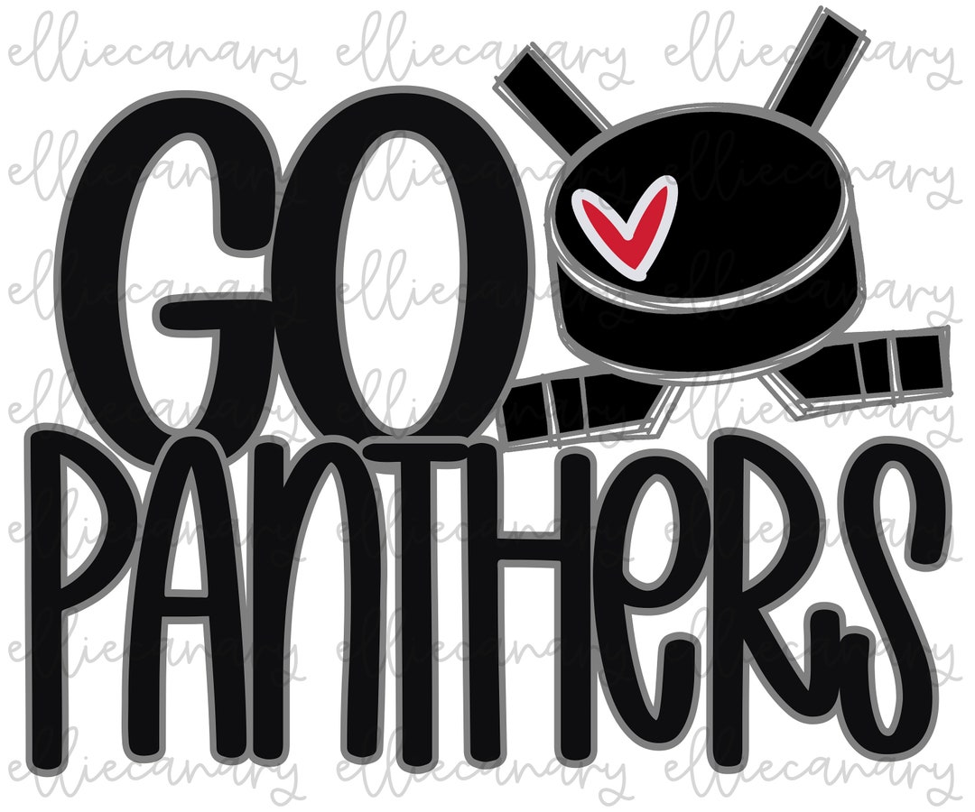 Hockey Go Panther PNG Sports Team Spirit, Digital Download, Sublimation ...