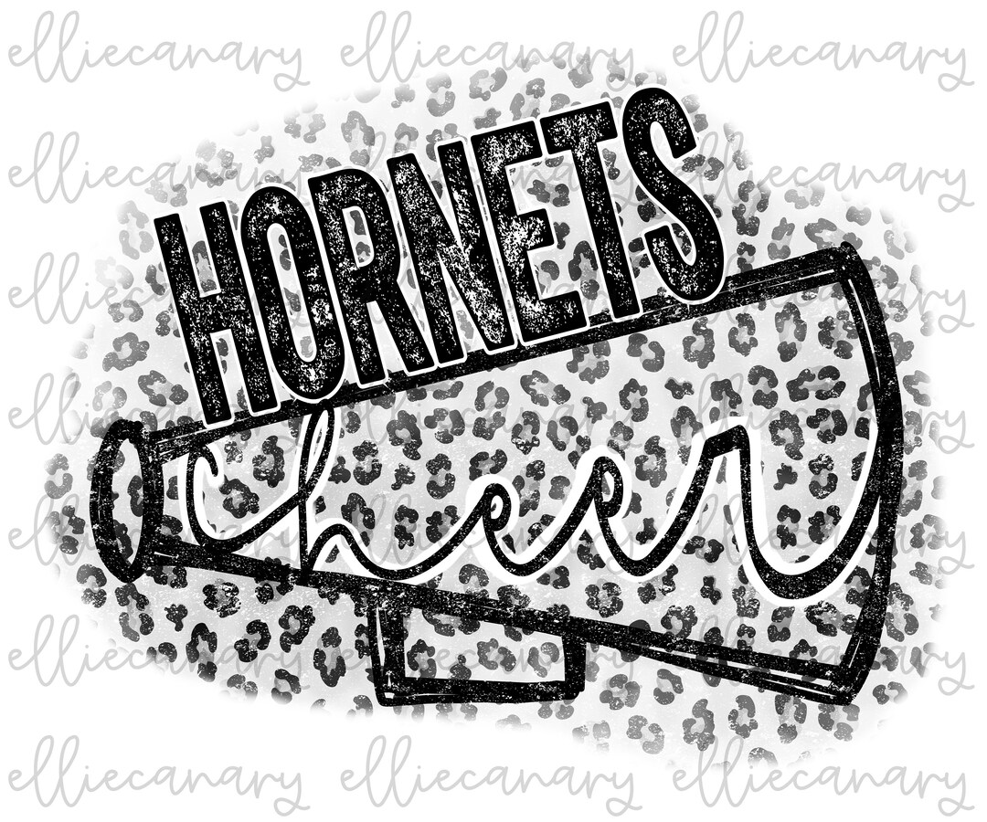 Go Hornets Cheer PNG: Leopard Print, Team Spirit (digital Download) - Etsy