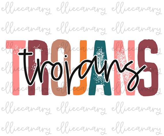 Go Trojans PNG Sports Mom Team Spirit Digital Download - Etsy