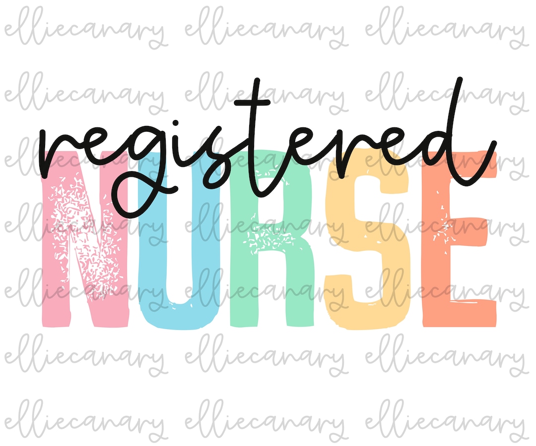 RN PNG, Registered Nurse, Digital Download, Sublimation Design, Instant ...