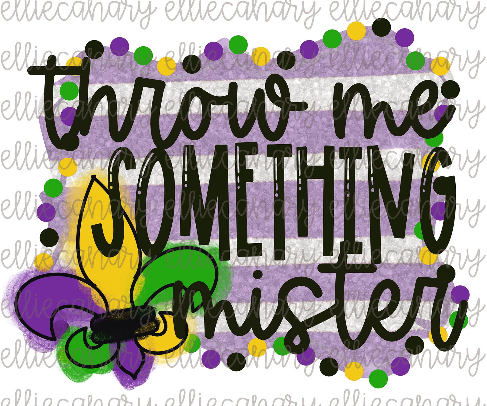 Mardi Gras PNG, Throw Me Something Mister, Bright and Colorful, INSTANT ...