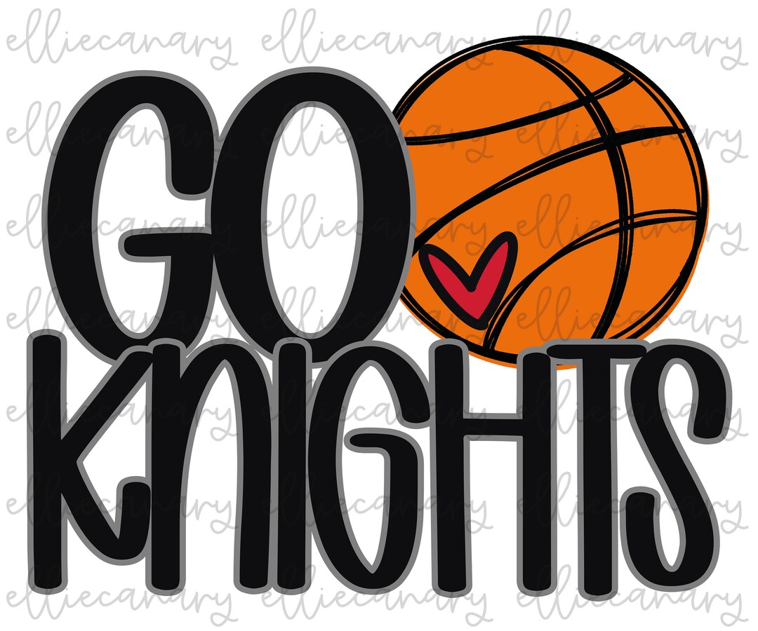 Basketball Go Knights PNG Sports Team Spirit, Digital Download ...