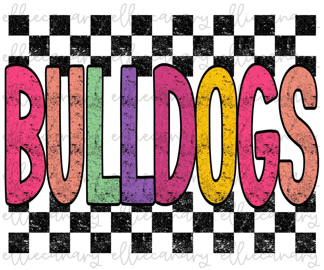 Go Bulldogs PNG: Retro Groovy Mascot Design (digital Download) - Etsy