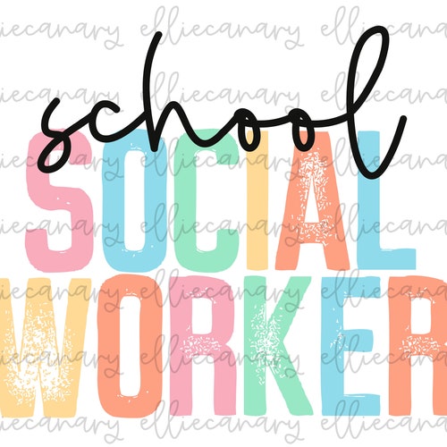 School Social Worker PNG Instant Digital Download Leopard - Etsy