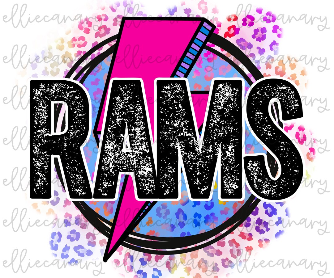 Go Rams PNG: Sports Mom Team Spirit, Leopard Print (digital Download ...