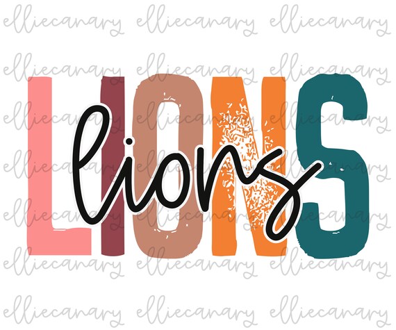 Go Lions PNG Sports Mom Team Spirit Digital Download | Etsy