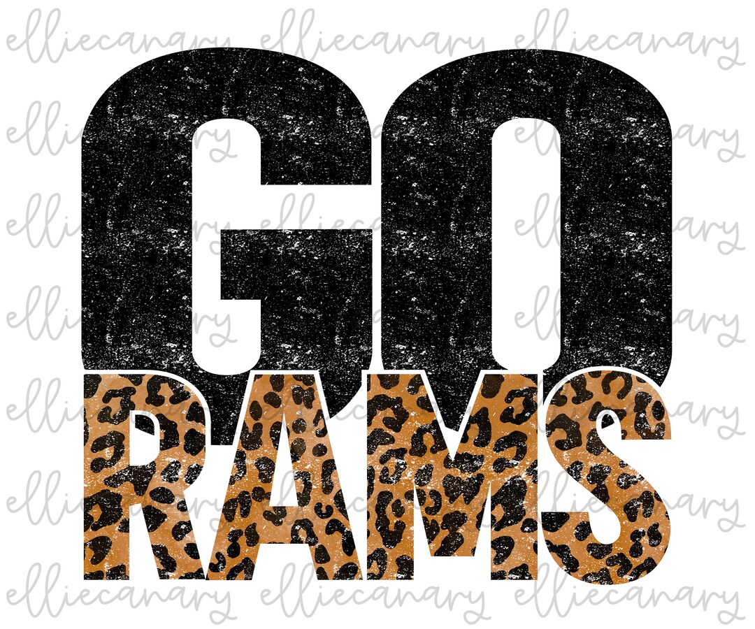 Go Rams PNG Sports Mom Team Spirit Digital Download - Etsy
