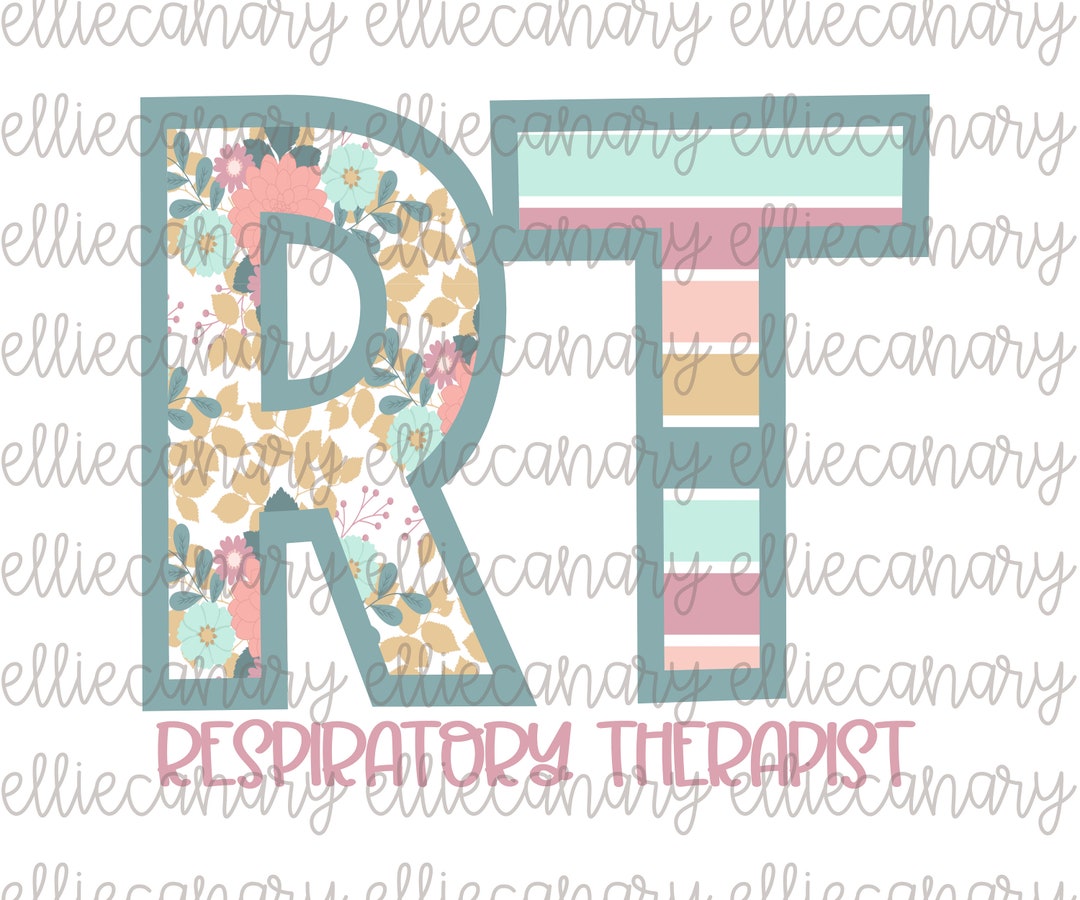 Respiratory Therapy RT PNG: Floral Design (digital Download) - Etsy