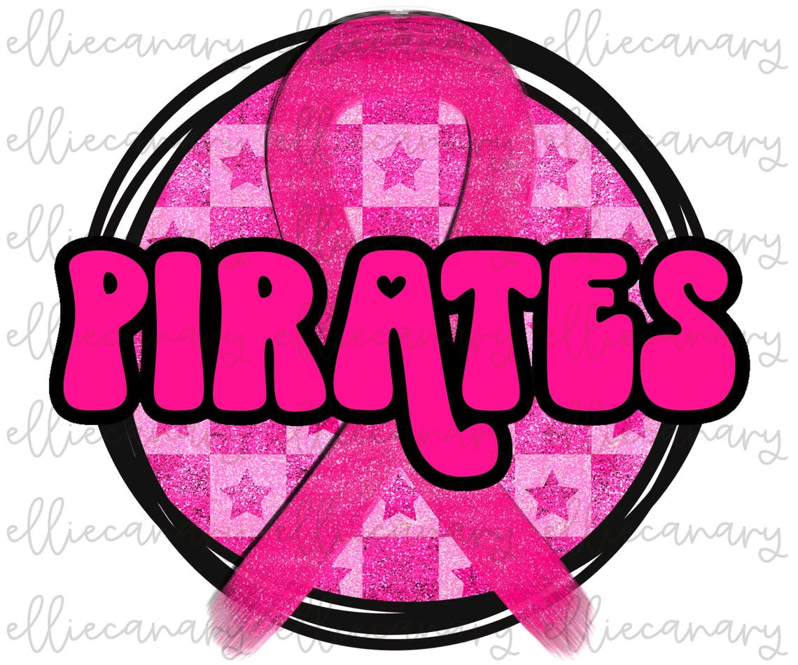Pink Out Pirates PNG: Breast Cancer Awareness Design (digital Download ...