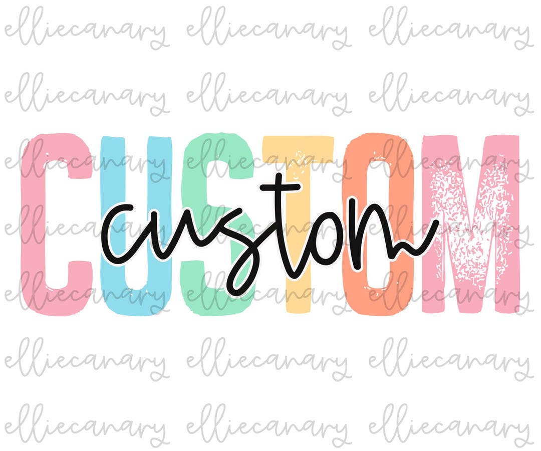 Custom Mascot Word Design: School Team PNG (digital Download) - Etsy