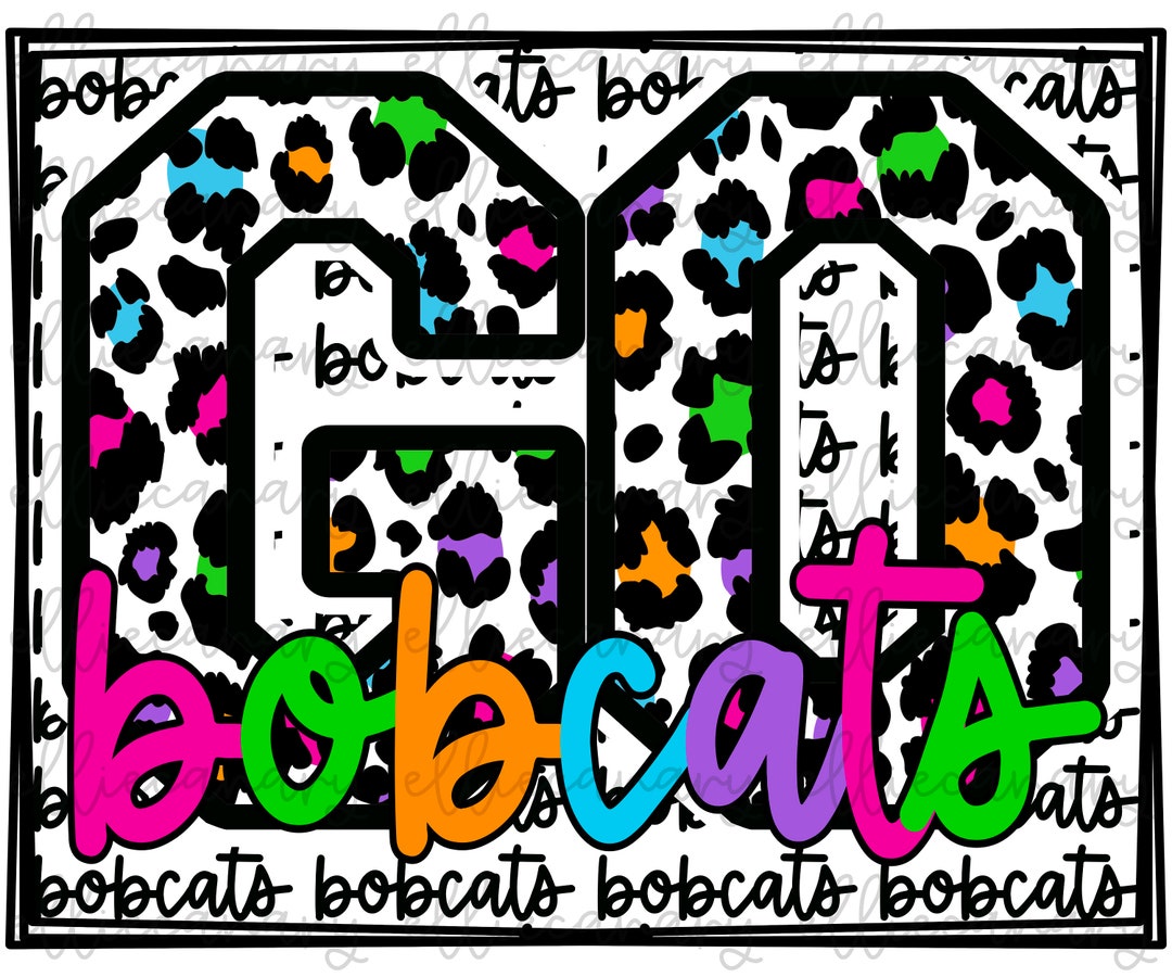 Go Bobcats Mascot PNG Sports Mom Team Spirit, Digital Download ...