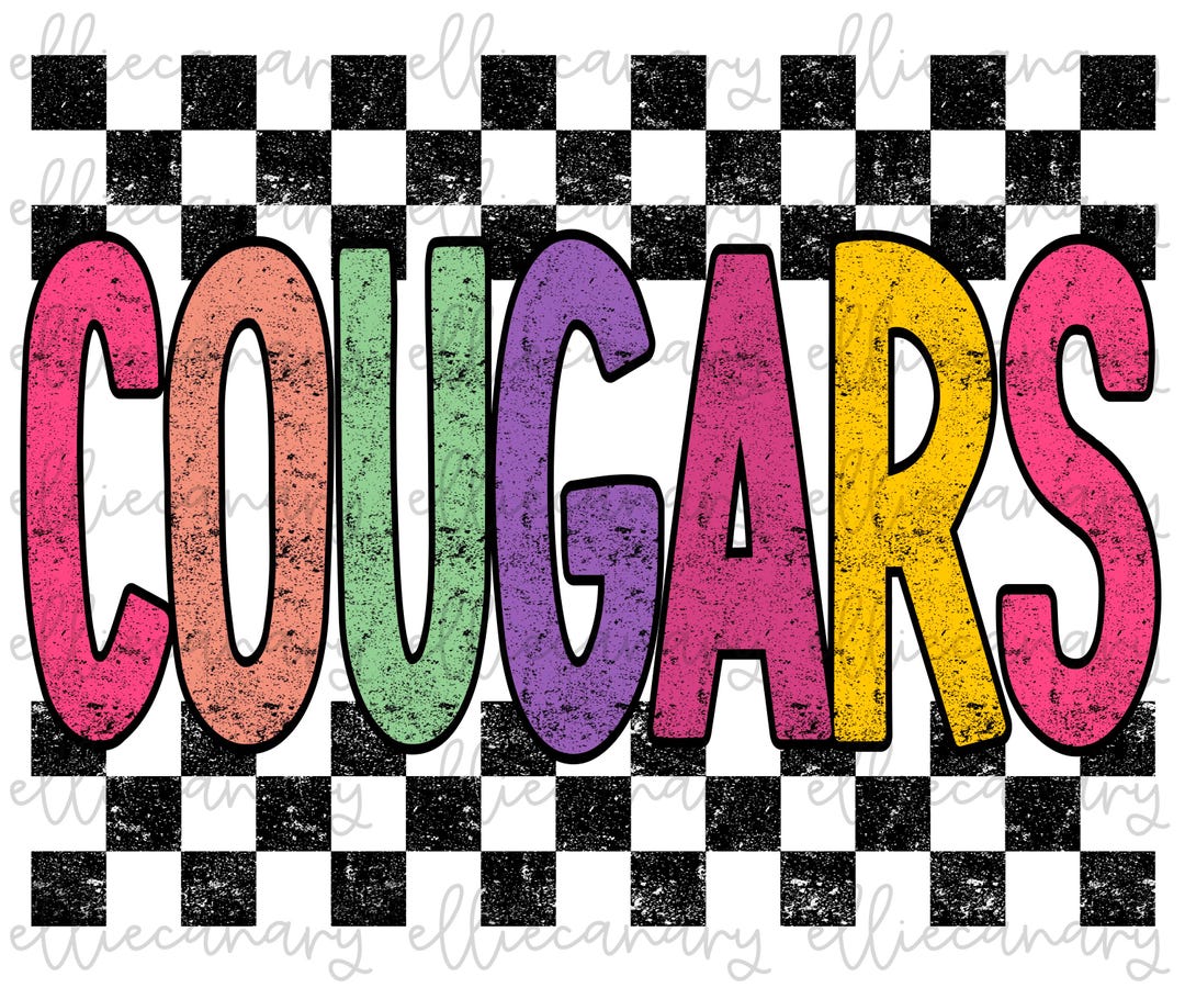 Go Cougars PNG Mascot Design Sports Mom Team Spirit, Digital Download ...