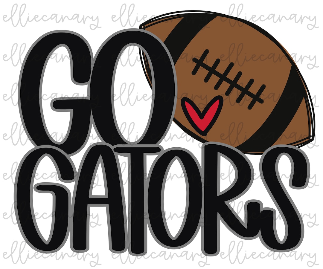 Football Go Gators PNG Sports Team Spirit, Digital Download ...