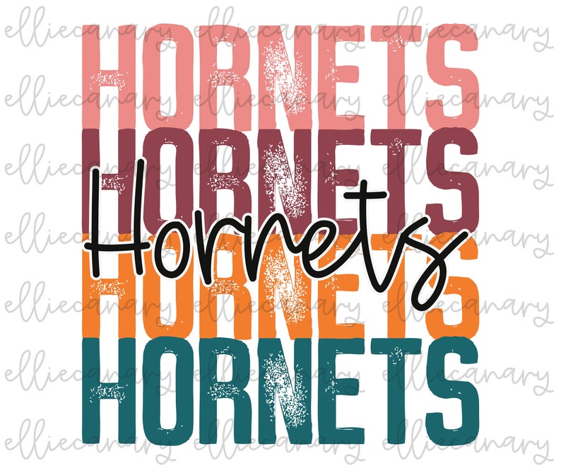 Go Hornets PNG Sports Mom Team Spirit, Digital Download, Sublimation ...