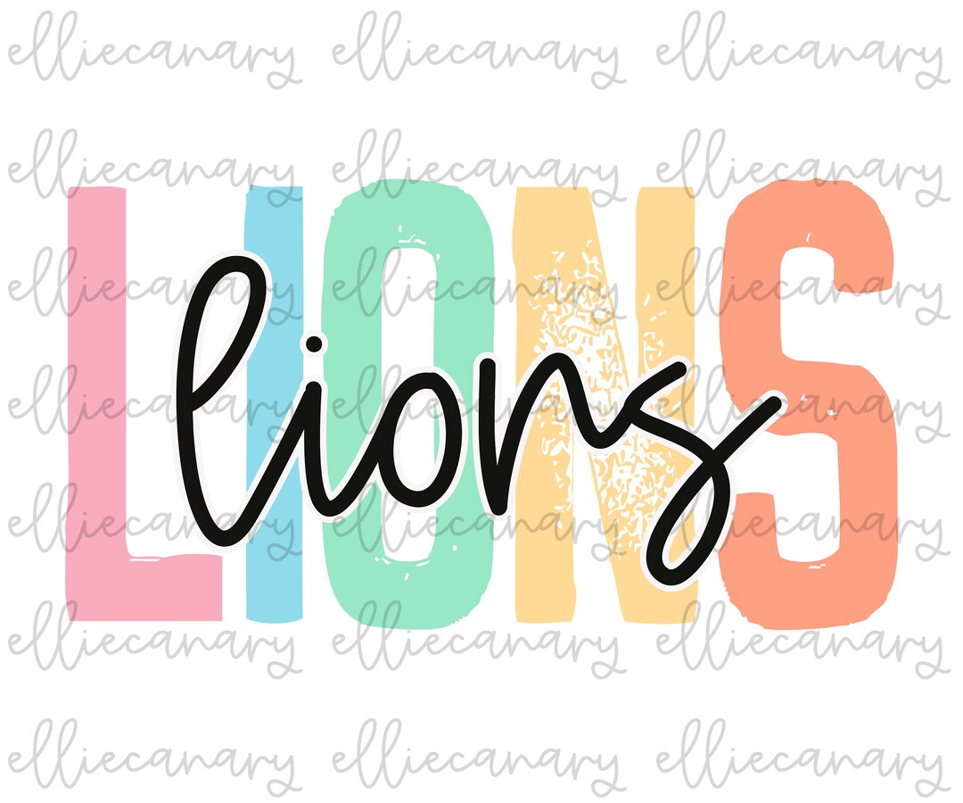 Go Lions PNG Sports Mom Team Spirit, Digital Download, Sublimation ...