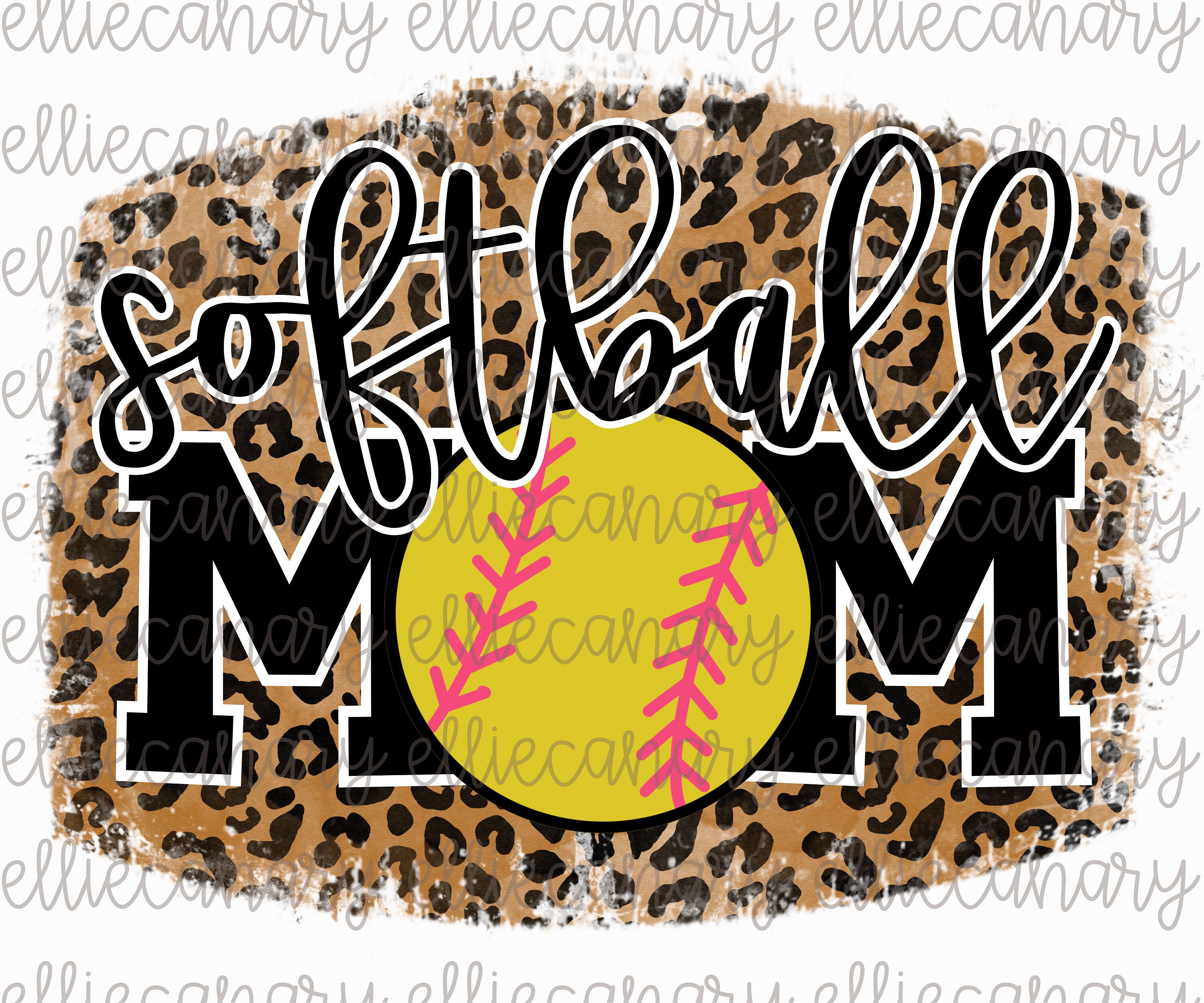 Softball Mom PNG Sports Team Spirit Sublimation Digital | Etsy
