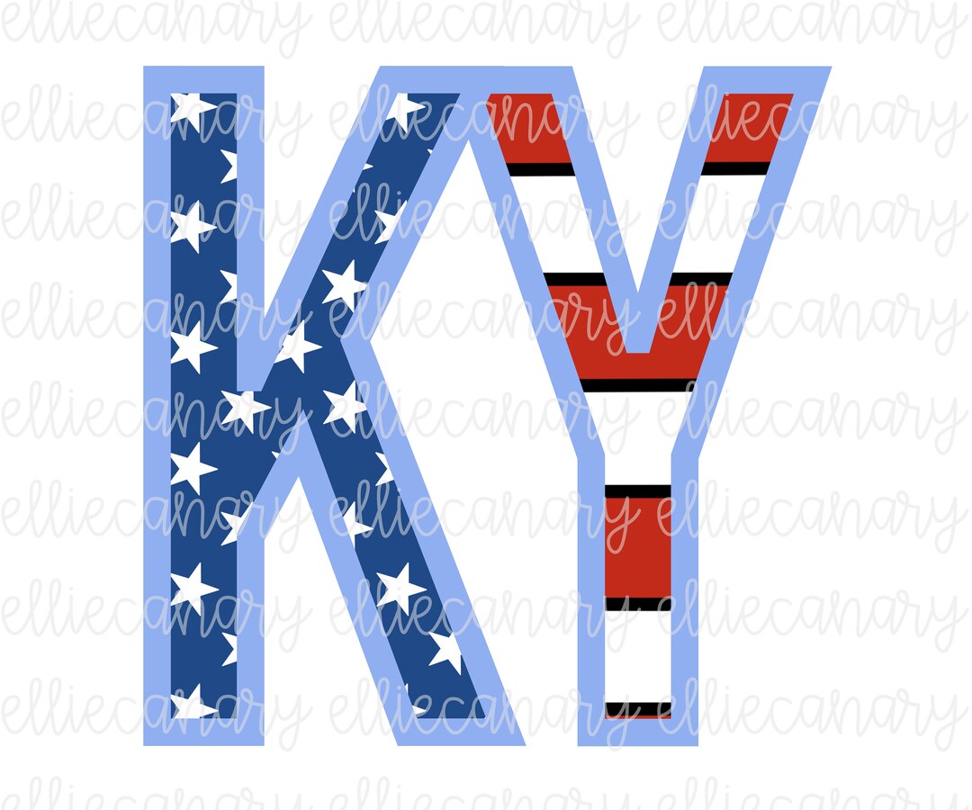 Kentucky KY Flag PNG: Patriotic Stars & Stripes (digital Download) - Etsy