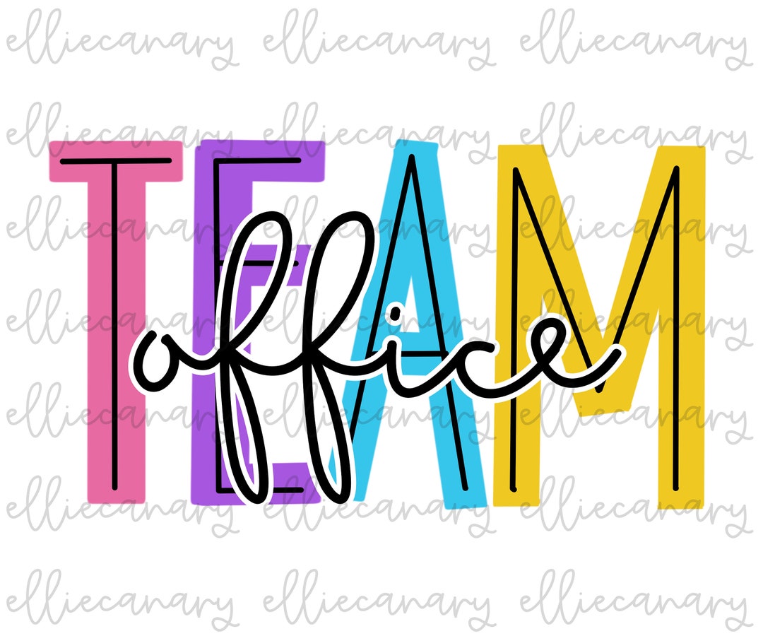 Office Team PNG: Rainbow Sublimation Design (digital Download) - Etsy