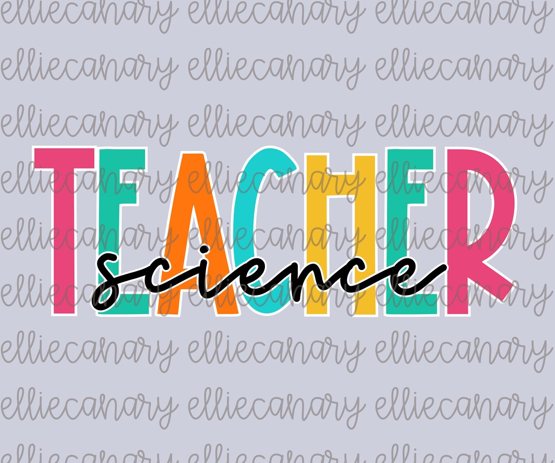 School Teacher PNG Science Teacher Back to School Elementary - Etsy