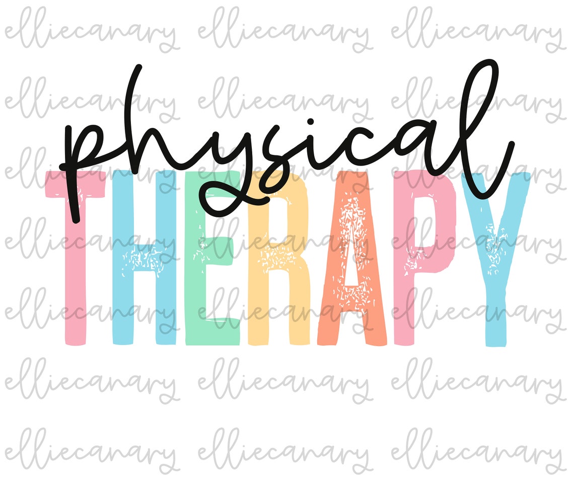 Physical Therapy PNG: Colorful Design (digital Download) - Etsy