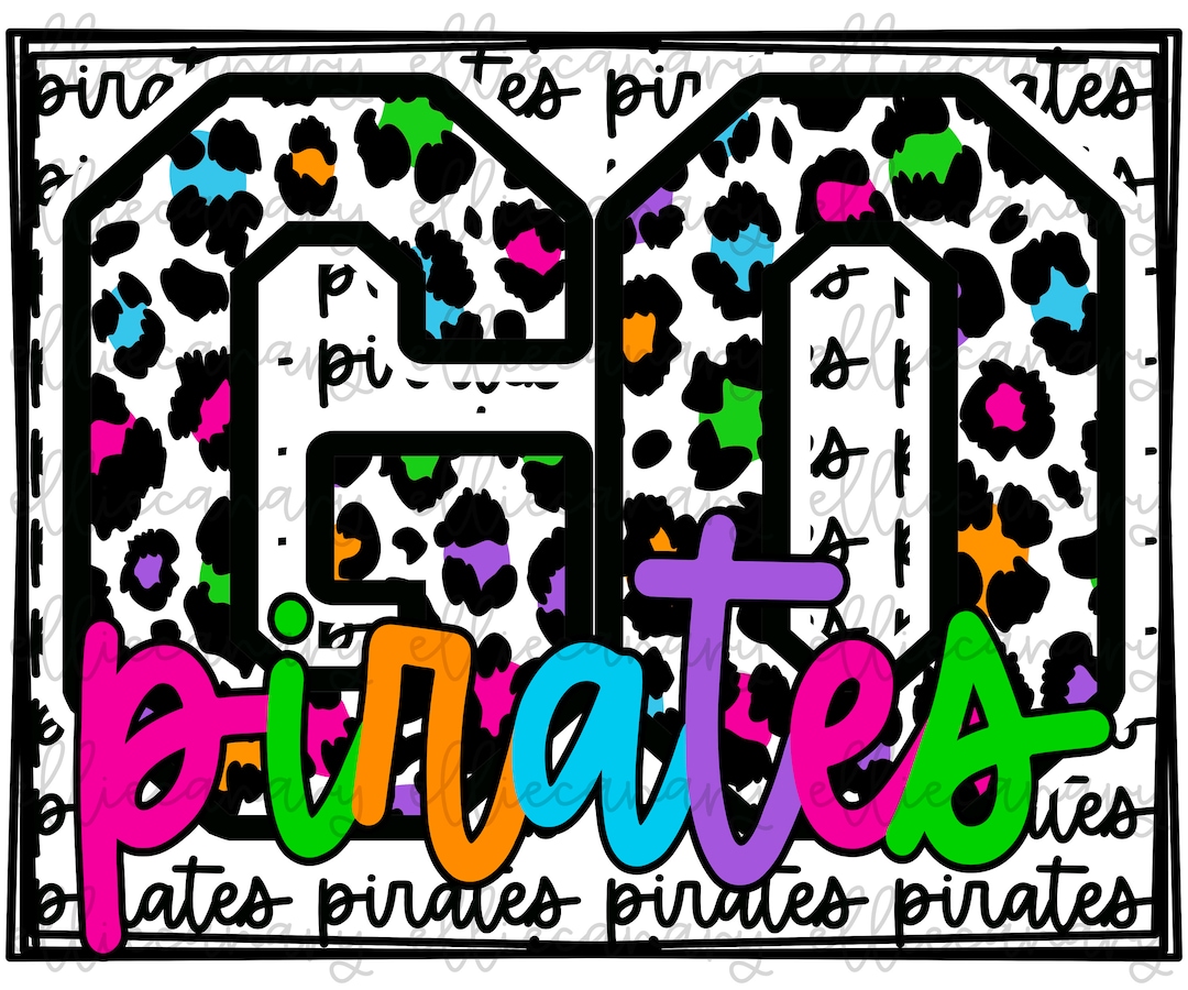 Go Pirates Mascot PNG Sports Mom Team Spirit, Digital Download ...