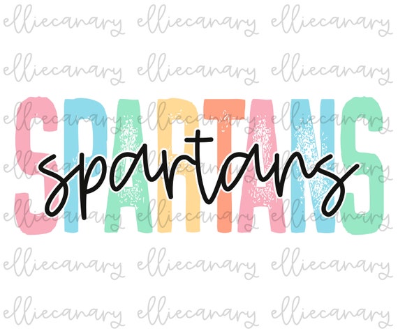 Go Spartans PNG Sports Mom Team Spirit Digital Download - Etsy