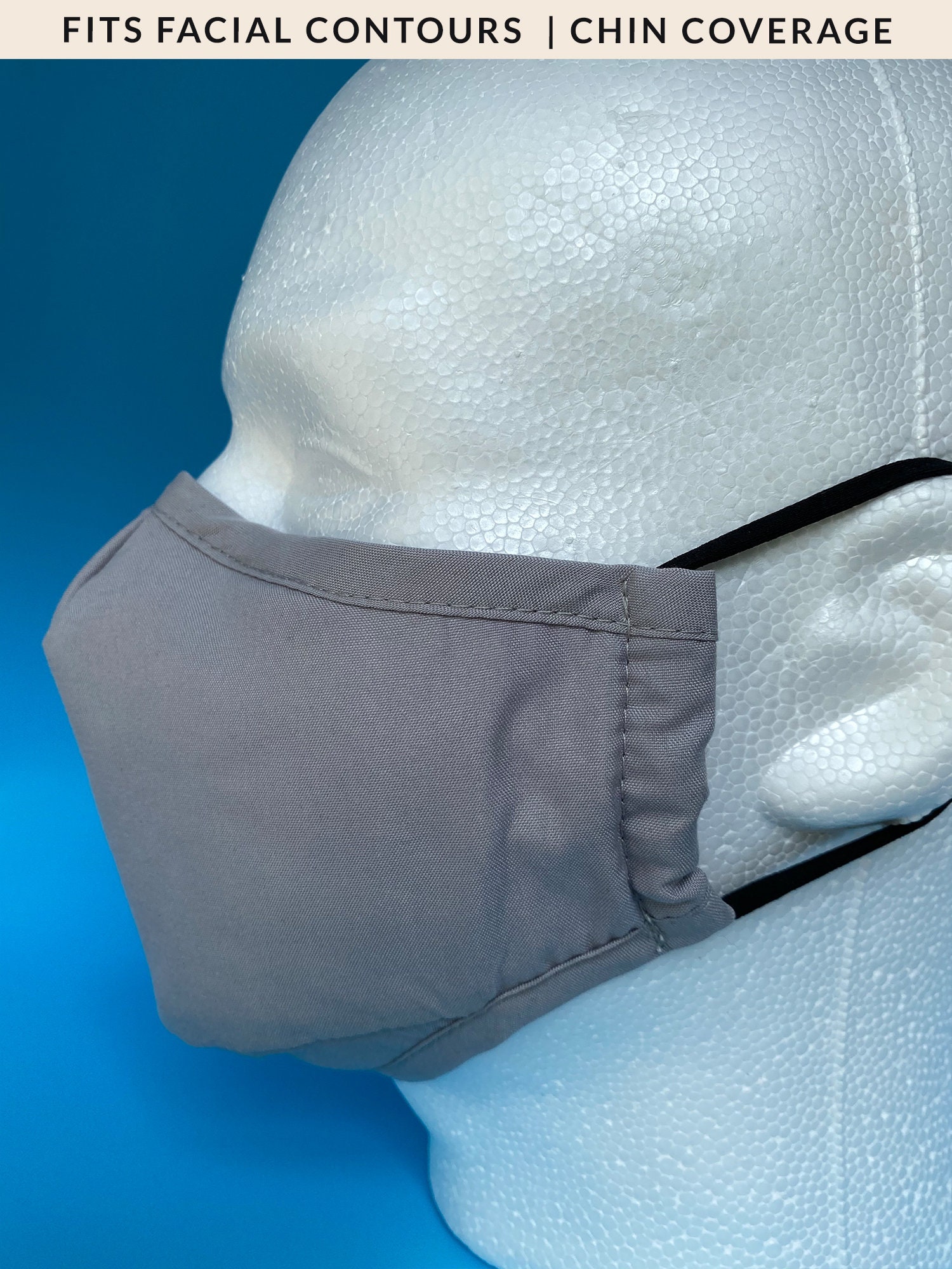 3D Triple Layer Face Mask - 3 Layer - Reusable - Filter Pocket - Nose ...