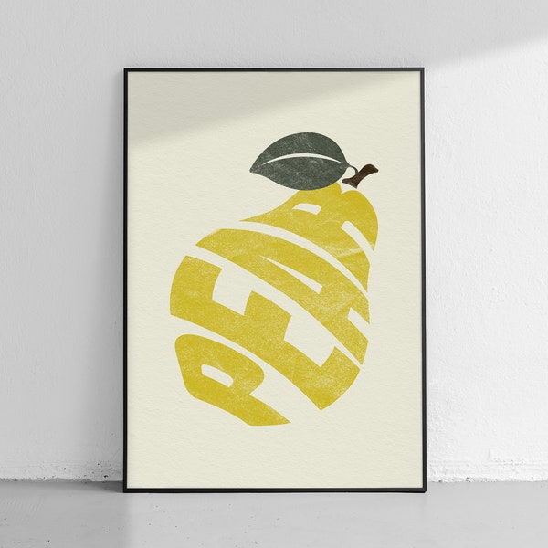 Pear Wall Art - Etsy