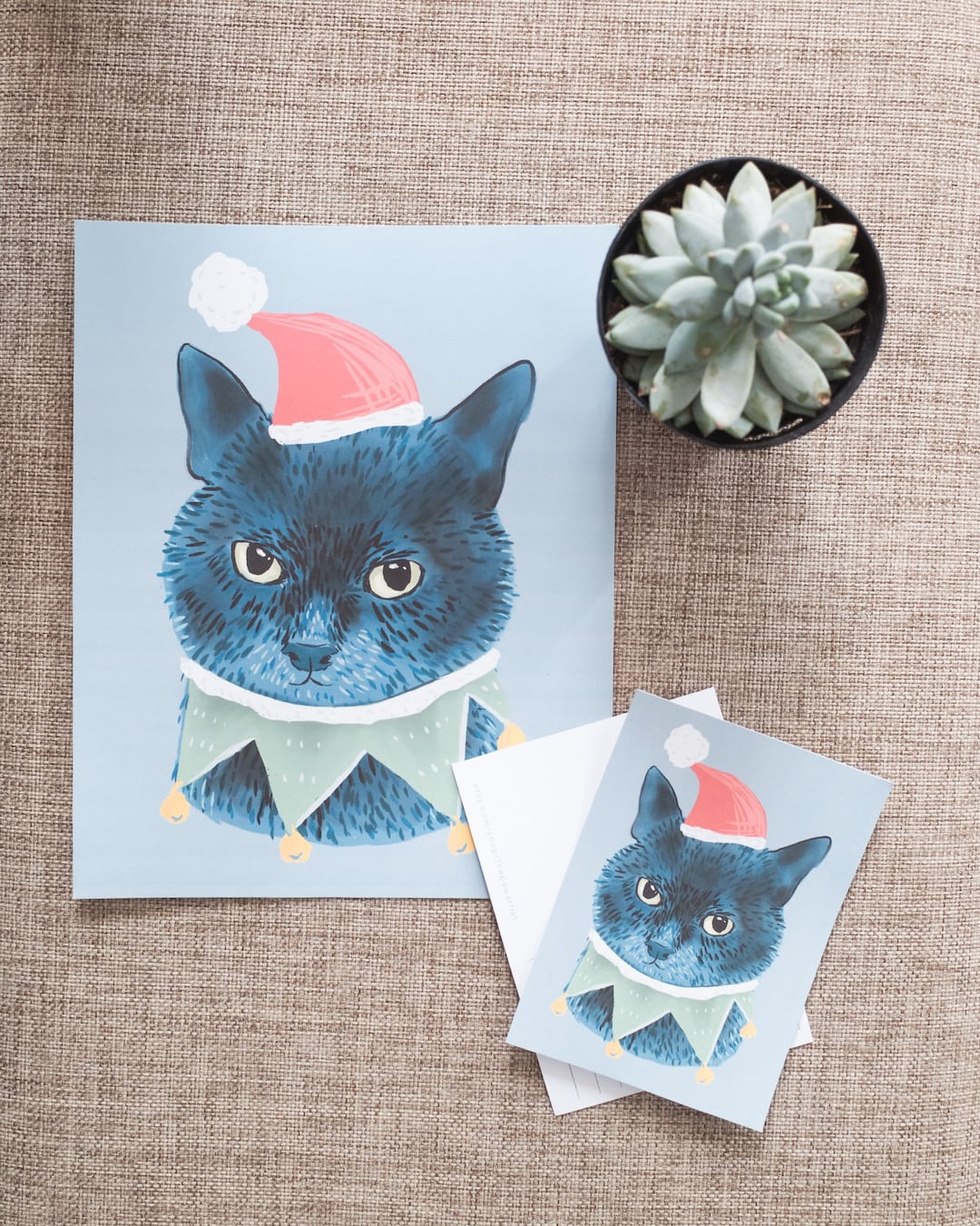 Custom Pet Portrait Postcard Set,custom Cat Dog Postcards, Custom Pet ...