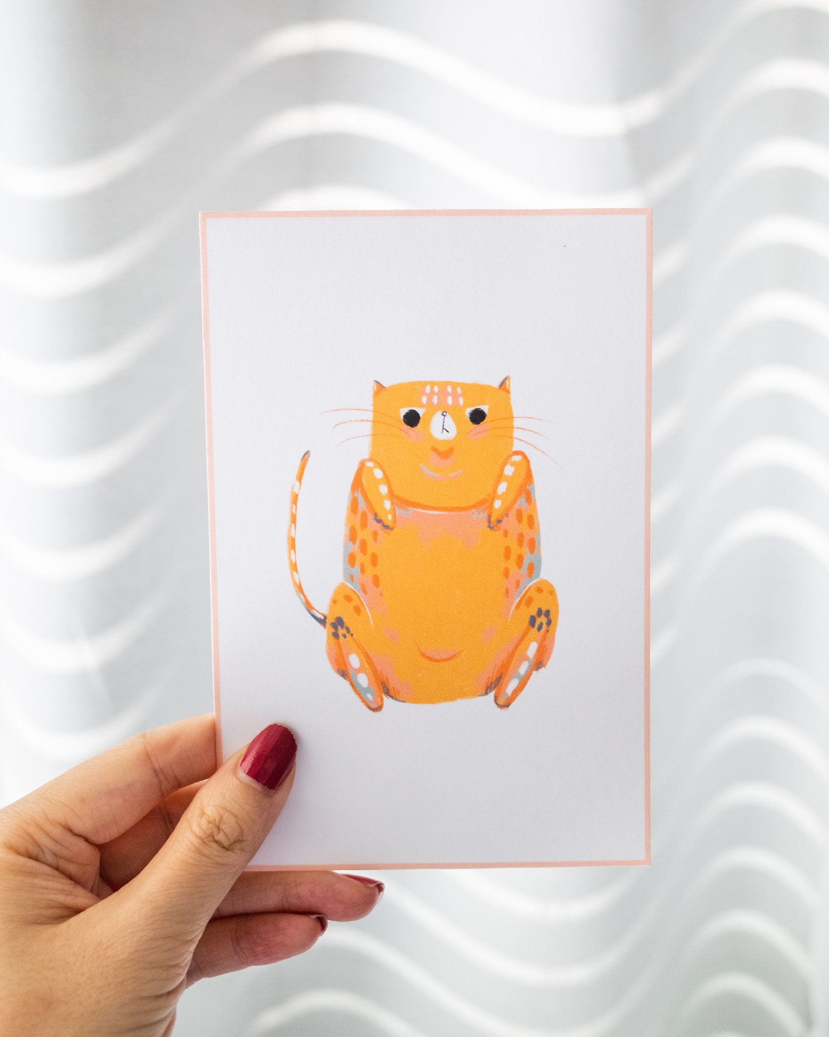 Orange Tabby Cat 4 X 6 Postcard/print Set Ginger Cat Postcards, Cute ...