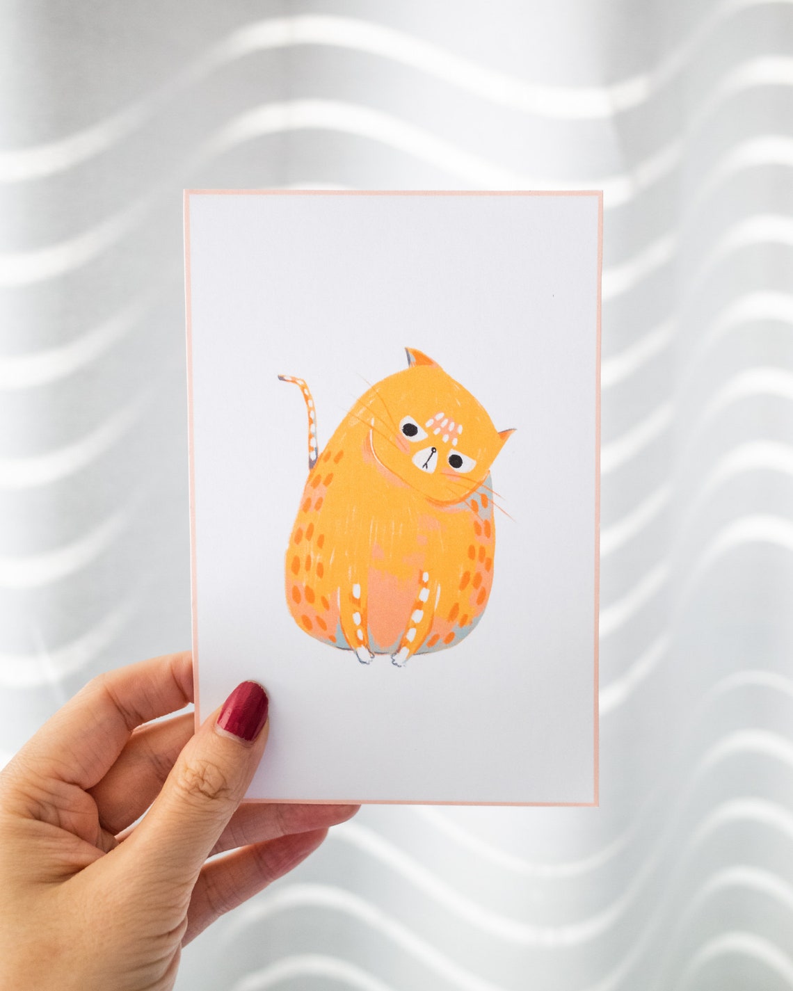 Orange Tabby Cat 4 X 6 Postcard/print Set Ginger Cat Postcards, Cute ...