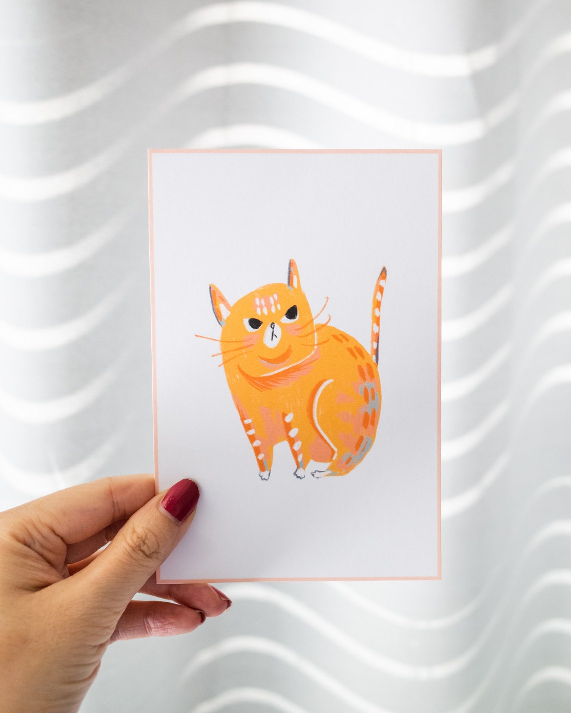 Orange Tabby Cat 4 X 6 Postcard/print Set Ginger Cat Postcards, Cute ...