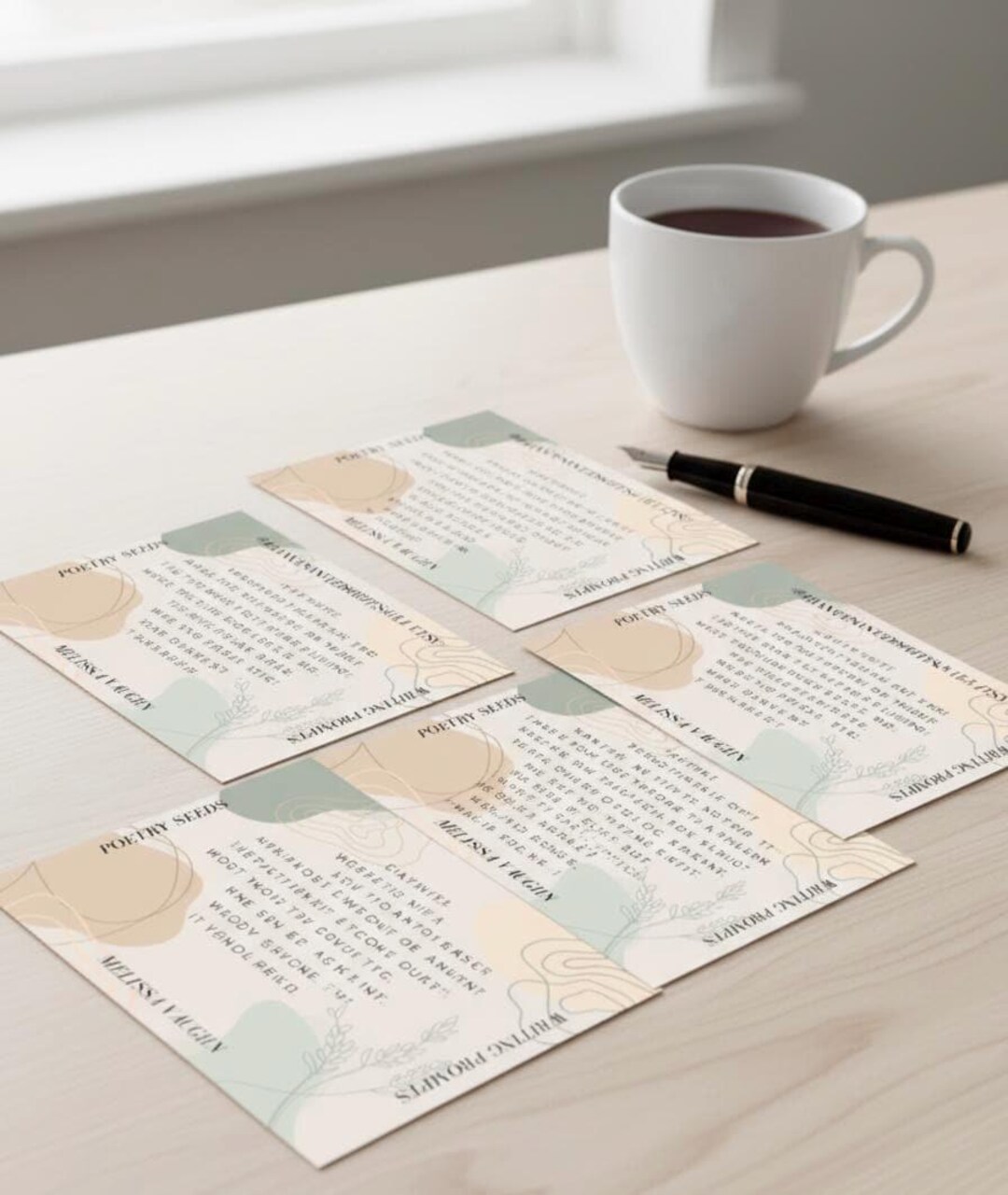 Printable Poetry Prompt Cards: Seeds for Writing (PDF & Canva) - Etsy