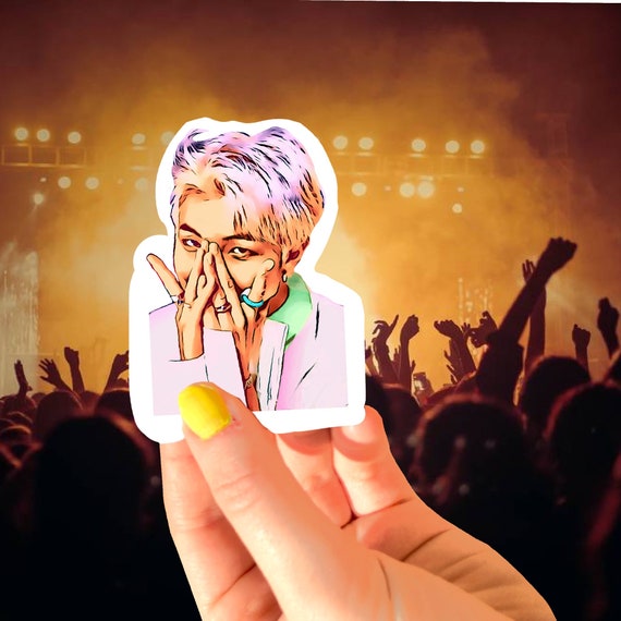 BTS RM Buff Namjoon Sticker waterproof sticker for laptops water ...