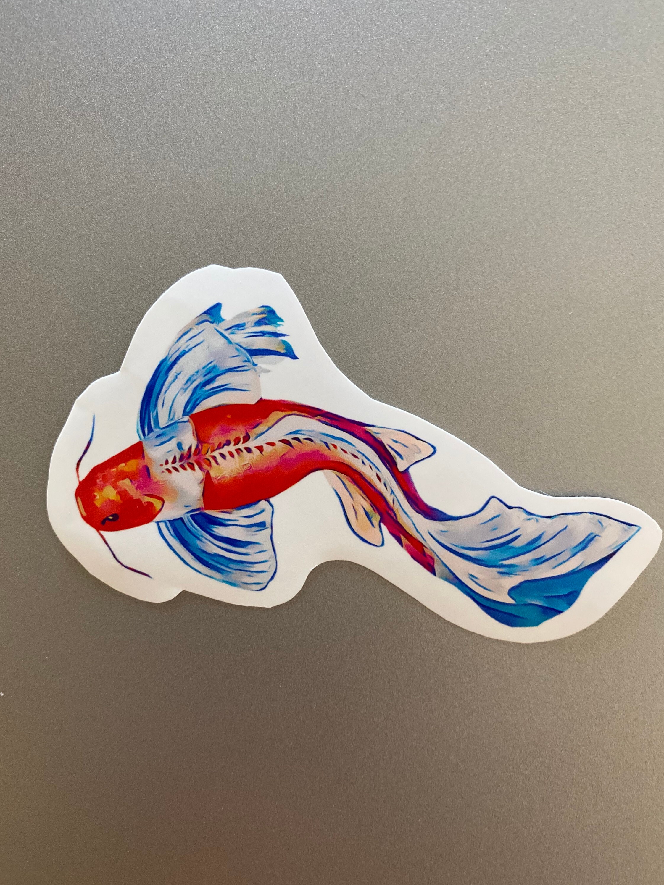 Koi Fisch Sticker Wasserfester Vinyl Sticker Geschenk für - Etsy.de